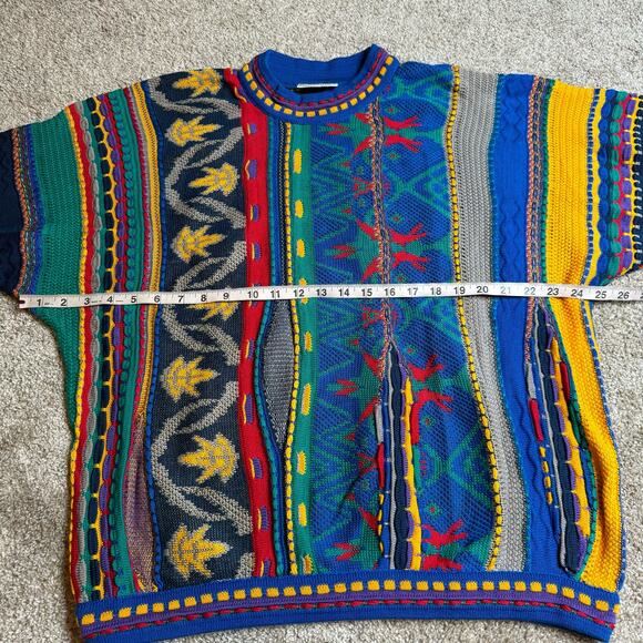 COOGI | Sweaters | Vintage Coogi Sweater Neon Crayon Vibrant Mens M ...
